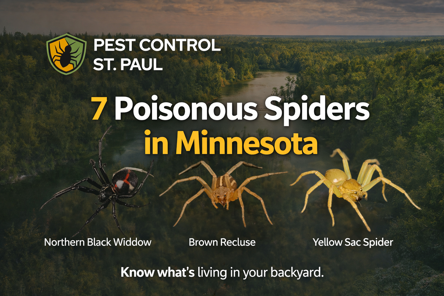 7 Poisonous Spiders in Minnesota | Pest Control St. Paul